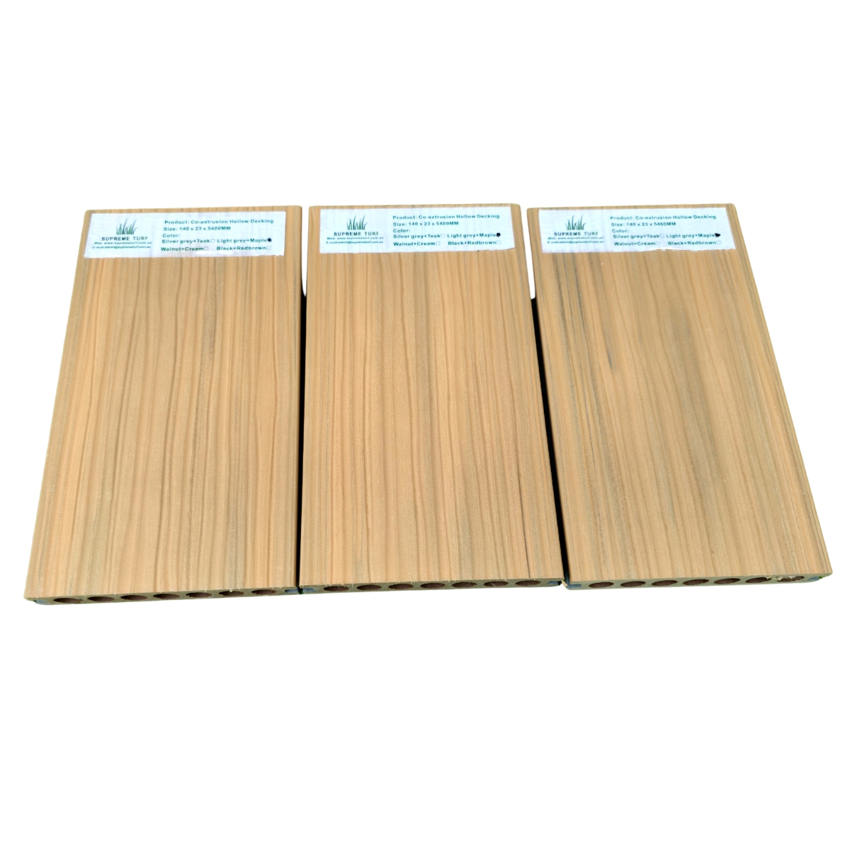 WPC Hollow Decking Board – Maple | Supreme Turf